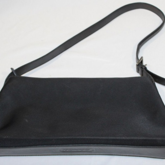 Coach | Bags | Black Coach Shoulder Bag Bottom Logo | Poshmark